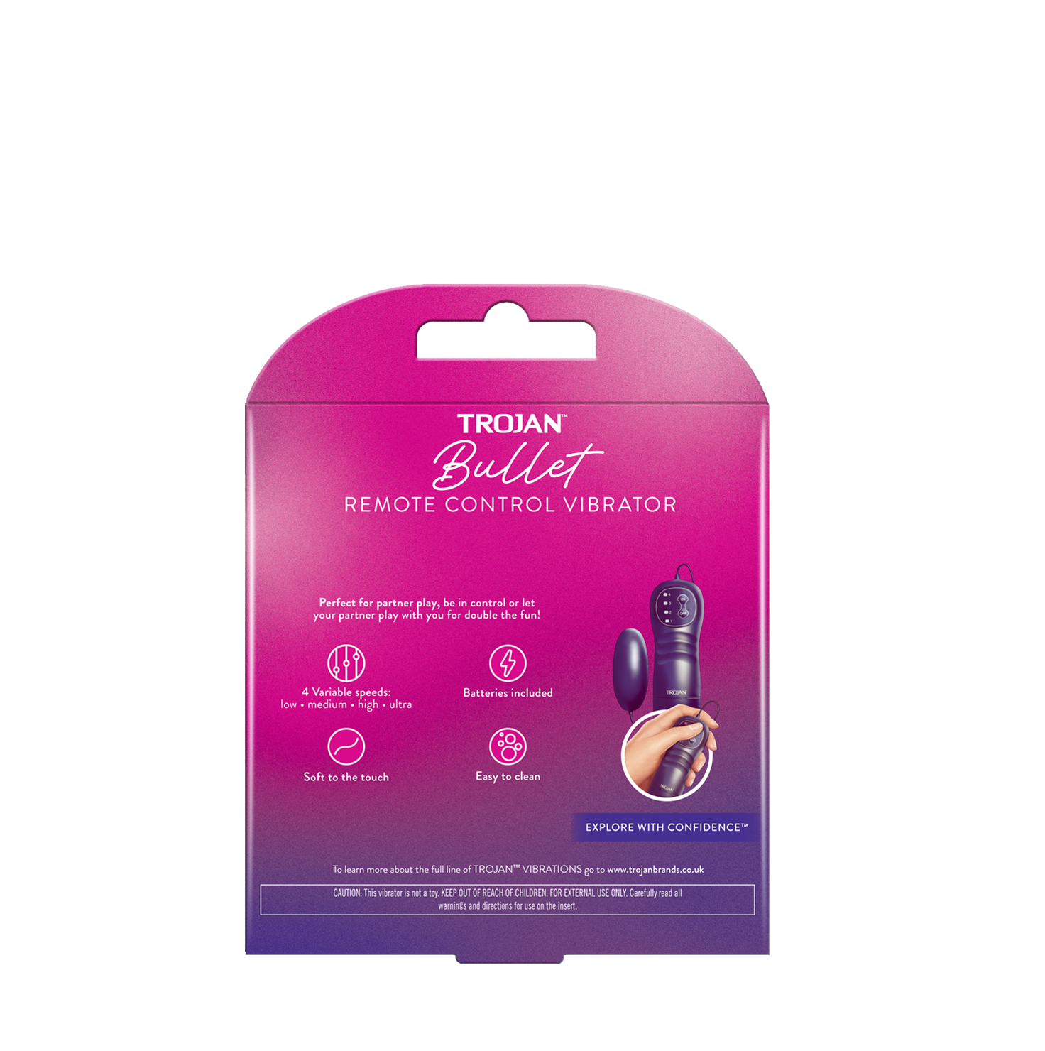 Trojan Bullet Remote Control Vibrator - Trojan Brands